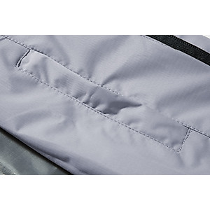 Spmor Women's Waterproof Rain Jacket Cycling Windproof Breathable Hooded Windbreaker Grey Small