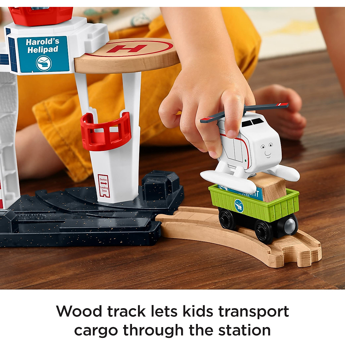 Thomas & Friends Wood Harold's Helipad Playset