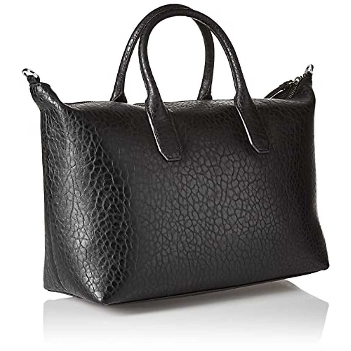 DKNY Abby Th Satchel, Black/Silver