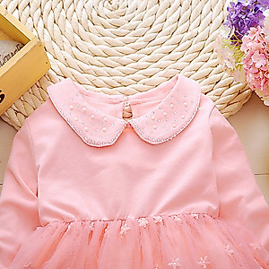 6m-4Years Babygirls and Infant Girls Jean Jackets Floret and Dress T-Shirts with Jeans Clothing Sets(6-12,Orange)