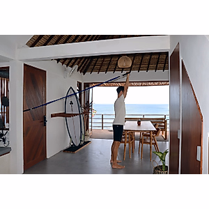 SURF ATHLETE Ultimate Paddling Endurance Training Kit: 9 Pieces Set, 15lbs to 25lbs with Durable Nylon Sleeve Bands Protection Navy Blue/Black