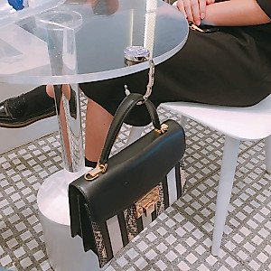 WIWAPLEX Folding Table Purse Hook Set of 4 - Metal Foldable Handbag Hanger Womens Bag Storage Hanging for Office Restaurant Desk (Butterfly)