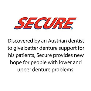 Secure Cleansing Tablets Zinc Free PH Formula Removes Odors, Stains, Bacteria, Germs - Clean Dentures, Partials & Removable Braces - 32 Tablets (Pack of 3)