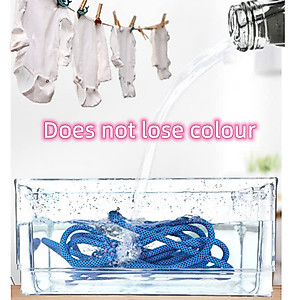 Clothesline Rope 15m/50ft Heavy Duty Drying Laundry Line Unique Design, Easy to Tighten, Adjustable for Camping Travel & Home Indoor Outdoor Laundry Clothesline