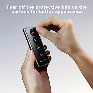 MYLAIM Wireless Key Finder with LED Light (131ft Range) - Easy-to-Use for Seniors - Locate Keys, Phones, Wallets, and TV Remotes - 4 Receivers, No App Required - Includes Batteries.