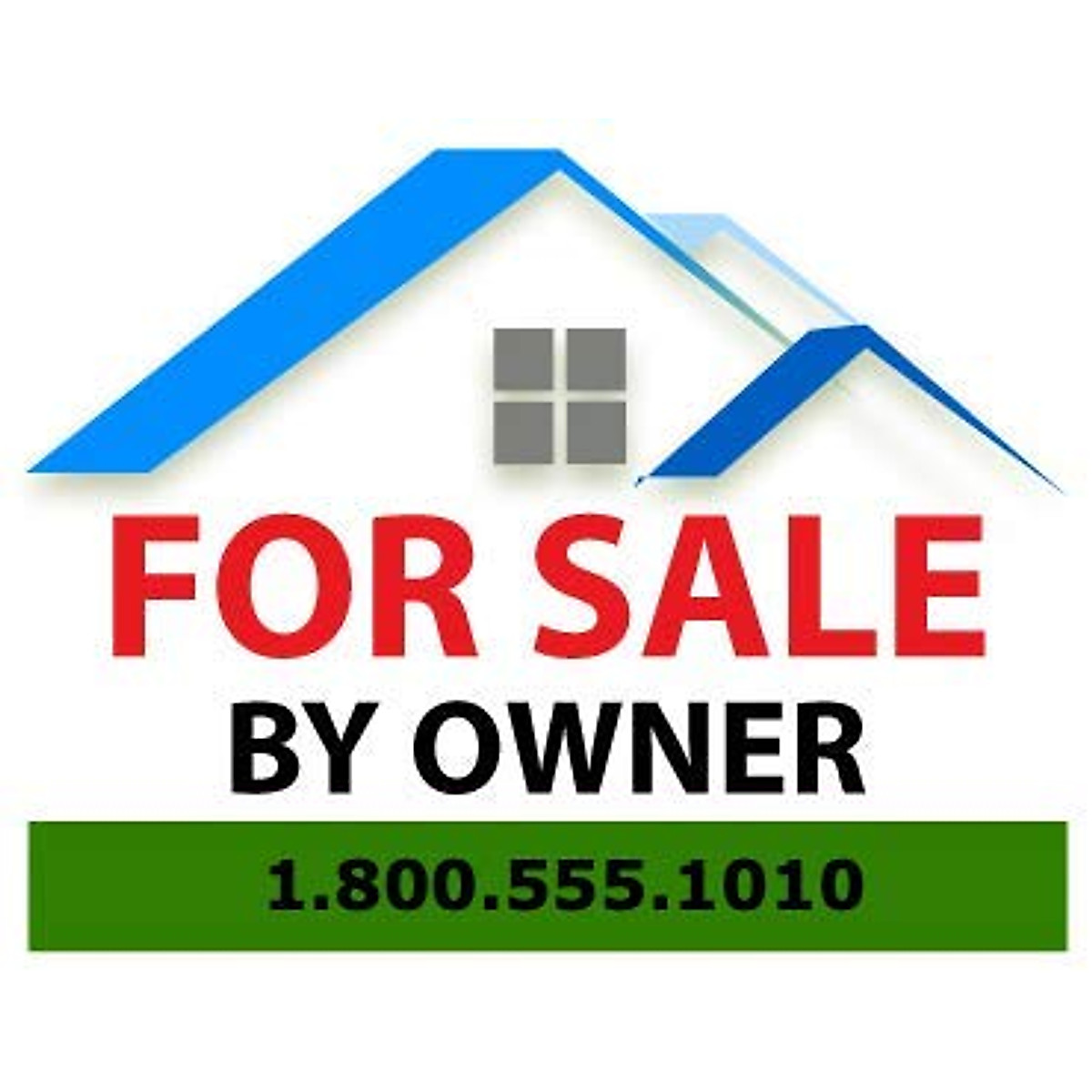 CUSTOM For Sale By Owner 18x24" Yard Sign (Outdoor, Weatherproof Corrugated Plastic) Metal Stake Included, by Moonlight4225