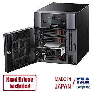BUFFALO TeraStation 5420DN Desktop NAS 8TB (2x4TB) with HDD NAS Hard Drives Included 10GbE / 4 Bay/RAID/iSCSI/NAS/Storage Server/NAS Server/NAS Storage/Network Storage/File Server