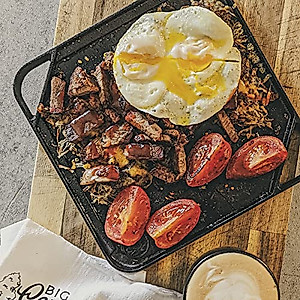 Backcountry Iron 10.5 inch Single-Burner Reversible Cast Iron Grill/Griddle