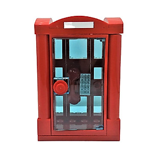 Building Bricks British London Souvenir Red Telephone Booth Toy for Kids Compatible with All Major Brands Best Birthday Gifts Toys Boys Girls Ages 4+