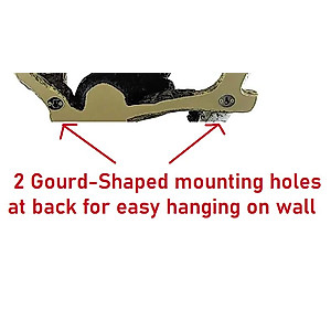 AMAJY Rustic Black Bear Cubs Decorative Wall Sculpture with Wooden Wall Mounted Floating Shelf Cabin Lodge Country Home Decor