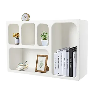 biniliubi Wall Mounted Storage Cabinet, Modern Wall Shelves, Modern Wall Shelves for Wall Decor, Floating Shelves, Wall Mounted Storage Organizer for Bathroom, Living Room, Bedroom