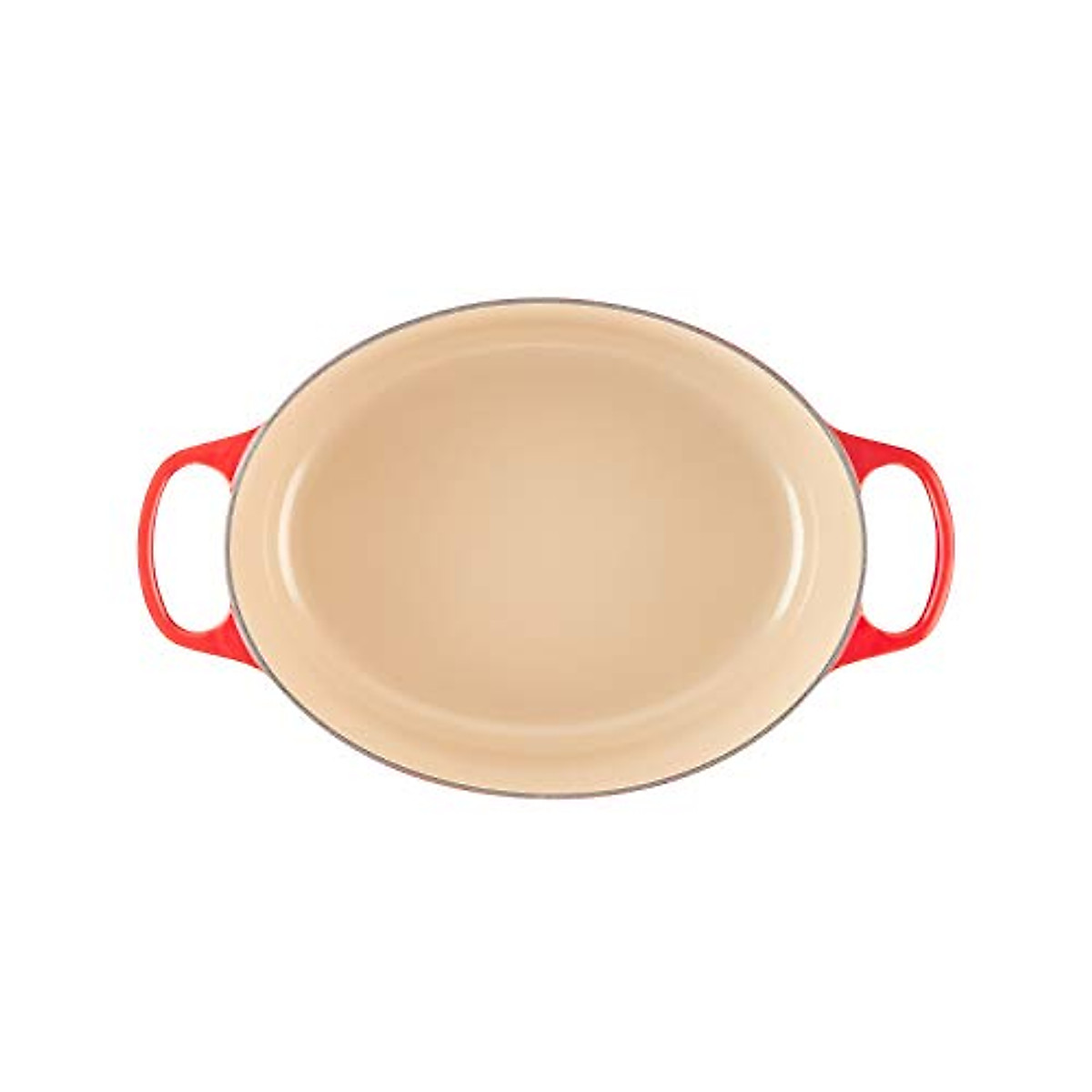 Le Creuset Enameled Dutch Oven Cast Iron Signature Oval Casserole, 31cm, 6.75 Qt, Cerise