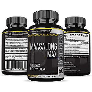 Maasalong Max 1600MG All Natural Advanced Men's Health Masalong Formula 60 Capsules