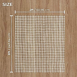 Non-Slip Rug Pad Gripper - 2 x 8 Ft Anti Skid Carpet Mat, Provides Protection for Hardwood Floors and Hard Surfaces, Extra Strong Grip and Thick Padding for Safe and in Place Your Area Rugs & Runners