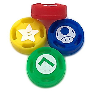 Silicone Non-Slip Cap Case Thumb Grips Cover Analog Thumb Stick Joystick Button Cap Handle Button Caps for Switch Joy-con (A) 1