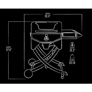 PIT BOSS Mahogany 260 Portable Wood Pellet Grill (PBPEL26010570)