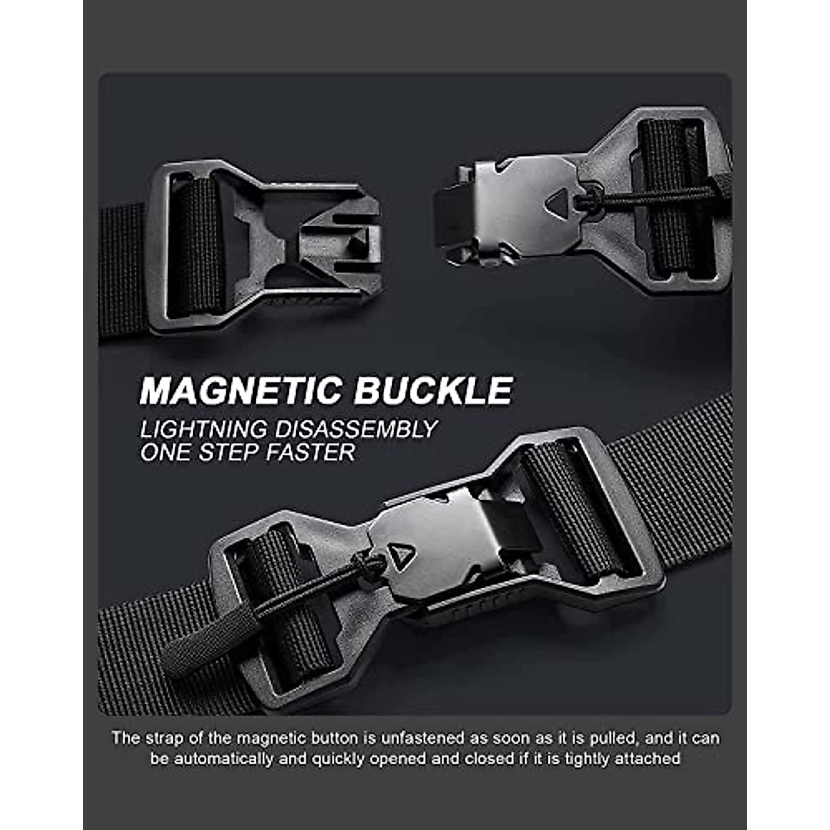 Black Sling Crossbody Bag for Men Women, Tactical Backpack Shoulder Daypack Mini Anti-Theft Cross Body Motorcycle Chest Bags, Small One Strap Backpack for Casual Travel Hiking Outdoor Sports