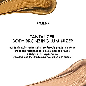 LORAC Tantalizer Body Bronzing Luminizer | Bronzing Lotion | Full Body Bronzer | Champagne Bronze