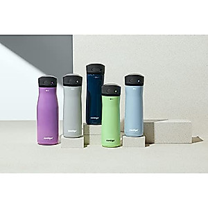 Contigo Jackson Chill 2.0 Vacuum-Insulated Stainless Steel Water Bottle, Secure Lid Technology for Leak-Proof Travel, Keeps Drinks Cold for 12 Hours, 20oz Blueberry
