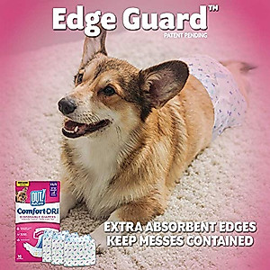 OUT! Pet Care Disposable Female Dog Diapers | Absorbent with Leak Proof Fit | Toy, 32 Count