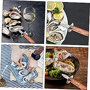BESTonZON 1Pc seafood shucking tool scallop knife seafood shellfish knife Oyster Opener mussels knife Shellfish Opener Tool Clam Shucker Oyster Shucking Kit kitchen supplies