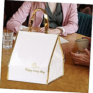 ULTECHNOVO Packing Cold Insulation Portable Plastic Tote Plastic Packaging Bags Plastic Shopping Bags for Groceries Insulated Grocery Tote Cooler Bags Insulated Lunch Tote Bag Delivery Bag