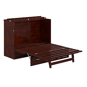 AFI Deerfield Murphy Bed Chest Full, Walnut
