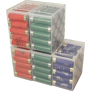 MTM SS25-00 Shell Stack 25 Rd. Compact Shotshell Storage Box (Set of 4)