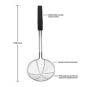 KitchenAid Classic Soft Wire Strainer, 14-Inch, Black