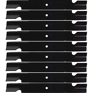 (9 Pack) Premium High Lift - Notched Replacement XHT Lawn Mower Blade Fits Toro/Wheel Horse 108-1120 | 24.4375" x 3" / 0.625" Hole