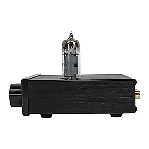Rockville TubeHead Tube Headphone Amplifier Amp / 6K4 Tubes / 16-300 Ohms/180mW, Black