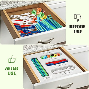 Unistyle Plastic Straws Holder,Bag Clips Organizer,Plastic Spoon Holder,Fork,Knives Clips,Straws Holder,Plastic Cutlery Utensil Holder,Disposable Dish Holder for Wedding,Party,BBQ