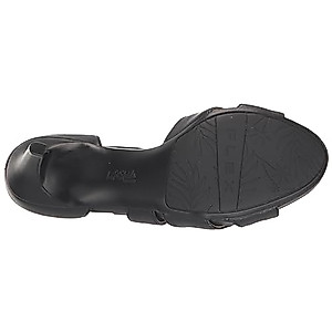 LifeStride Women's Mega Dress Sandal Heeled, Black Patent, 7.5