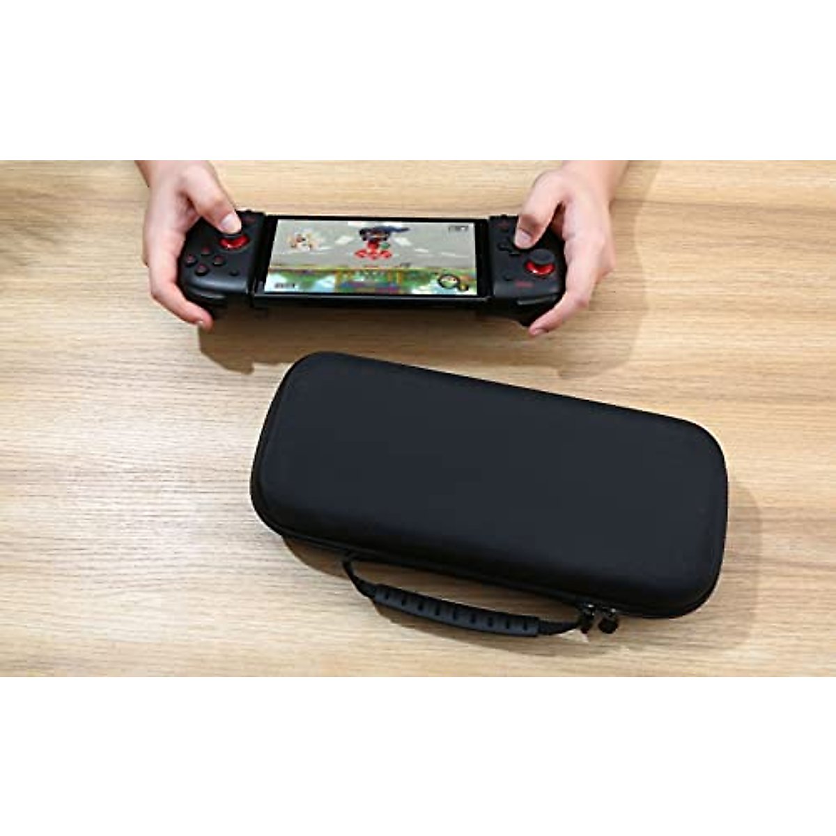 Carrying Case for Switch Split Pad Pro - iofeiwak Hard Shell Case for Nintendo Switch + Hori Split Pad Pro & Binbok & NexiGo Joy Pad Controllers - Support 20 Game Slots / Button Protection/ Large Capacity