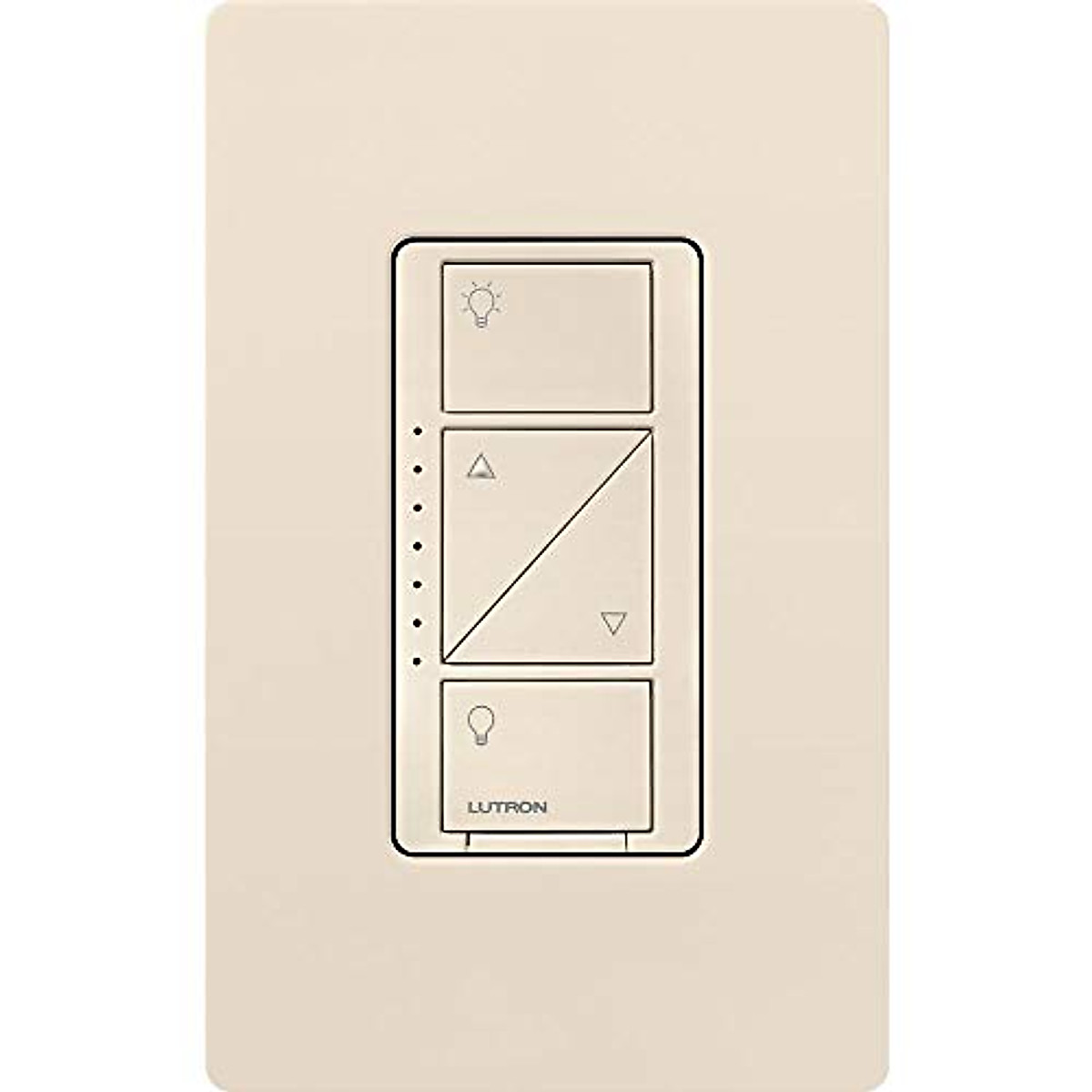 Lutron Caséta Wireless Smart Lighting Dimmer Switch for Wall and Ceiling Lights | PD-6WCL-LA | Light Almond
