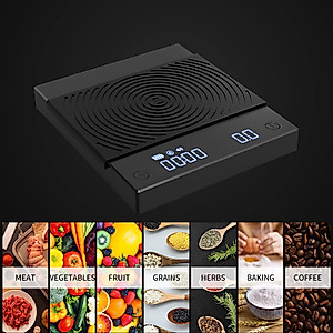 TIMEMORE Coffee Scale Basic+Scale Coffee Scale with Timer,2000 Grams, Black…