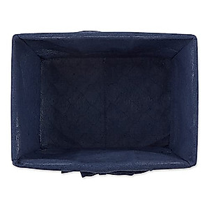 DII Farmhouse Chicken Wire Storage Baskets with Liner, Medium, Vintage French Blue, 11x7.88x7", 2 Piece