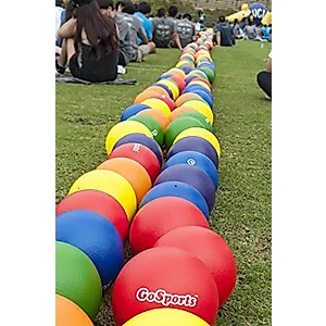 GoSports Soft Skin Foam Playground Dodgeballs - 6 Pack for Kids (6 Inch) - w/ Mesh Carry Bag