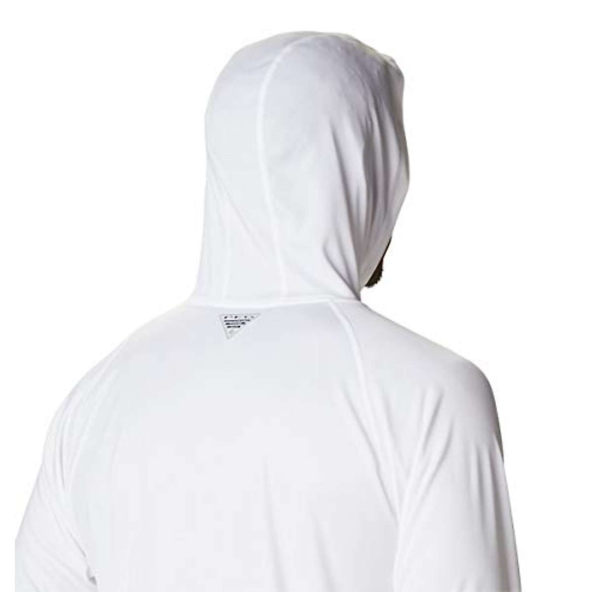 Columbia Men's Terminal Tackle Hoodie, White/Red Spark Logo, Large