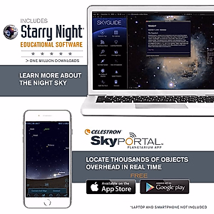 Celestron - 70mm Travel Scope - Portable Refractor Telescope - Fully-Coated Glass Optics - Ideal Telescope for Beginners - BONUS Astronomy Software Package