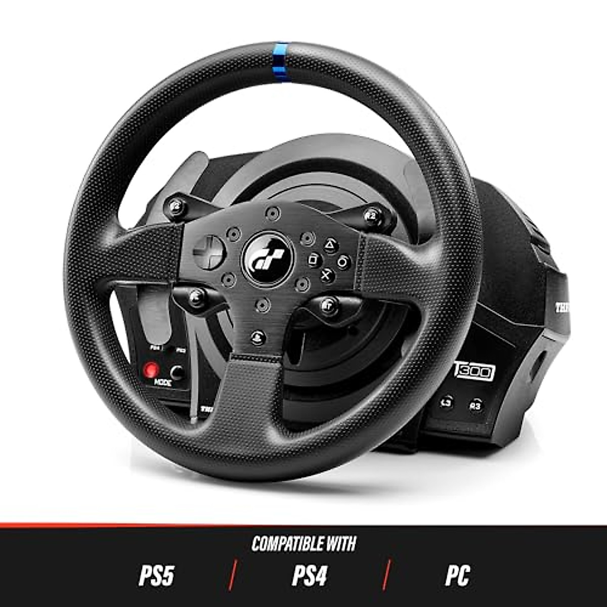 THRUSTMASTER 4160681 "T300 RS GT Edition Steering Wheel and Pedal Set Black