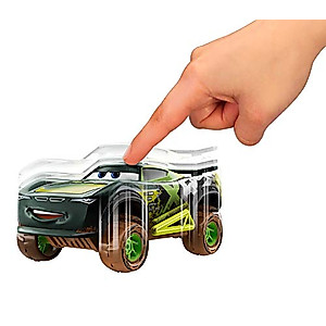 Disney Car Toys XRS Mud Racing Steve Slick Lapage Vehicle 155 Scale Die-Casts, Real Suspensions, Off-Road, Dirt-Splashed Design, All-Terrain Wheels, Ages 3 and upâ€‹