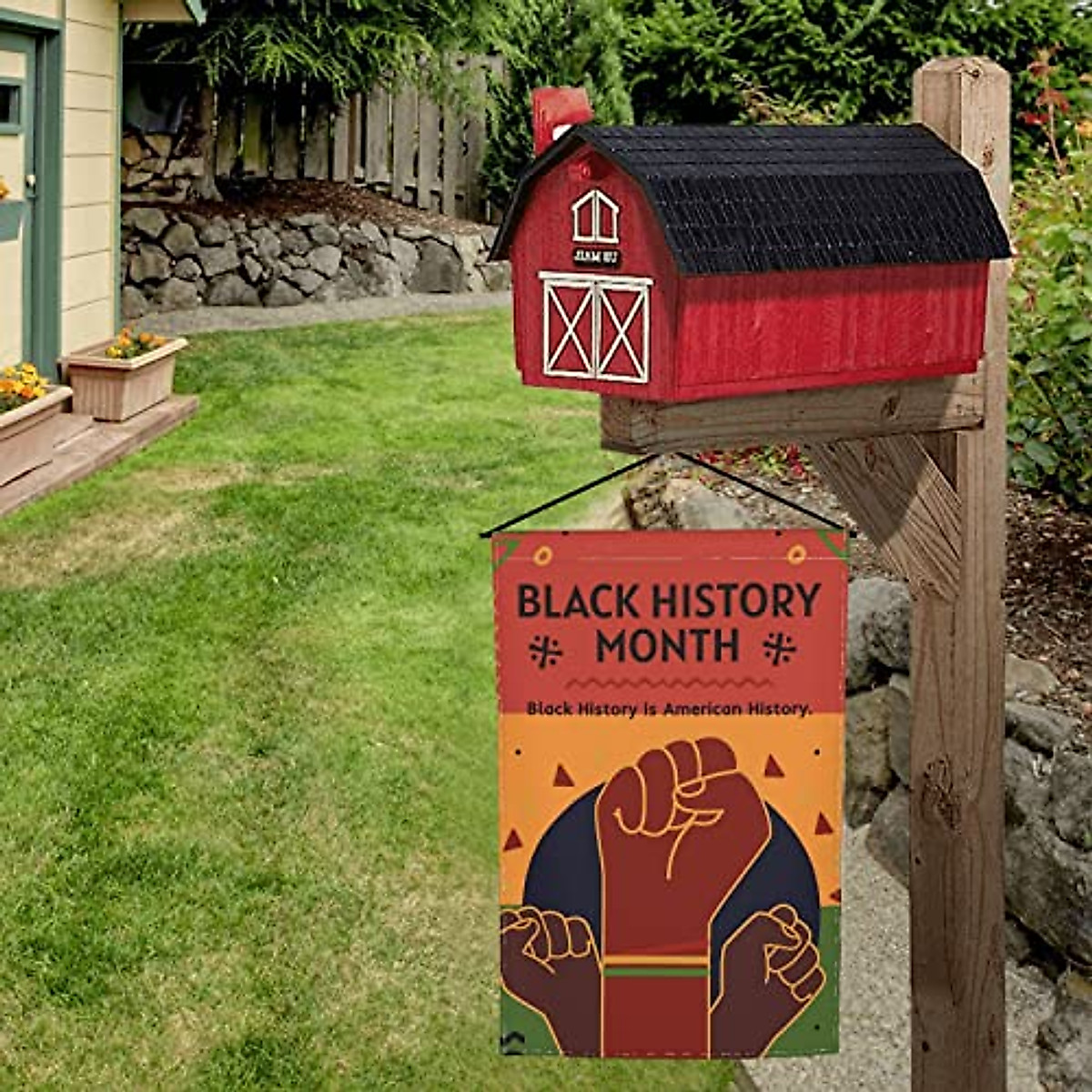 Black History Month Garden Flags For Outside Decorations Garden Decor Welcome Home Sign Yard Flag 12x18 Double Sided