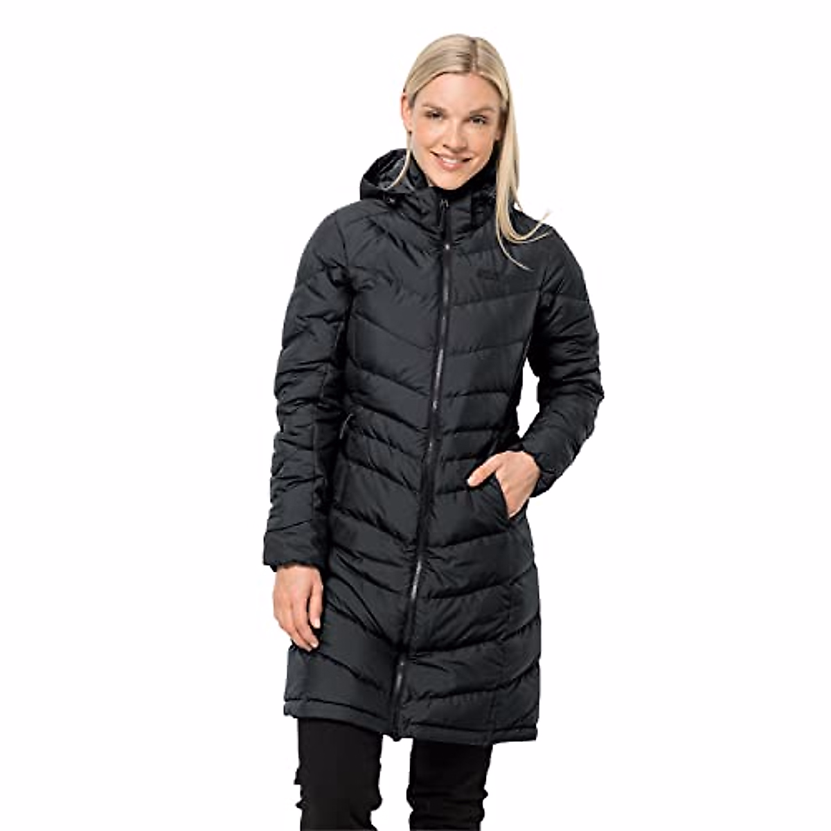 Jack Wolfskin Womens Selenium Coat, Black, XL