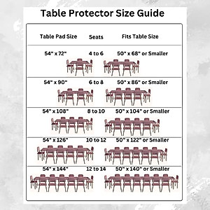 tablecloths by design - Quality Table Pad Protector, Waterproof Vinyl Table Cover for Superior Protection from Spills, Scratches & Heat - Reusable Table Cloth with Cushion Flannel Backing (54 x 108)