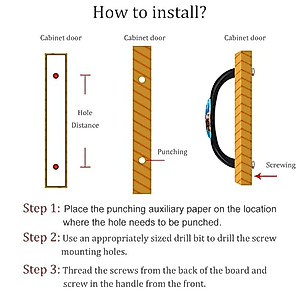 4 Pack Cabinet Pulls Handles Cabinet Hardware for Kitchen and Bathroom Cabinets, Drawer Pull, Cow Animal Livestock Fence Wooden