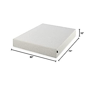 ZINUS 10 Inch Ultima Memory Foam Mattress / Short Queen Size for RVs, Campers & Trailers / Mattress-in-a-Box