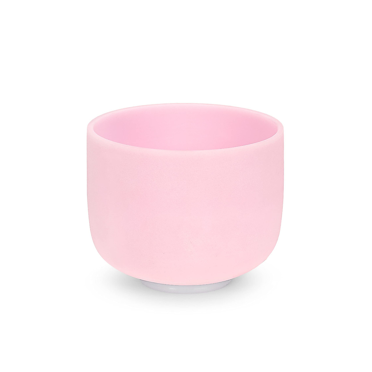 TOPFUND Morganite Fusion C Note Crystal Singing Bowl Root Chakra 10 Inch with Heavy Duty Carrying Case and Suede Mallet