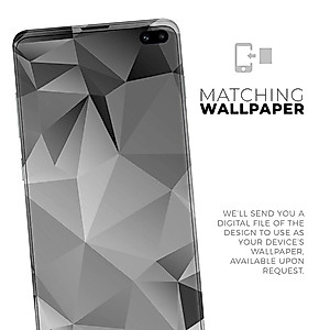DesignSkinz Vector Black & White Abstract Connect Pattern Protective Vinyl Decal Wrap Skin Cover Compatible with The Samsung Galaxy S20 (Screen Trim & Back Glass Skin)