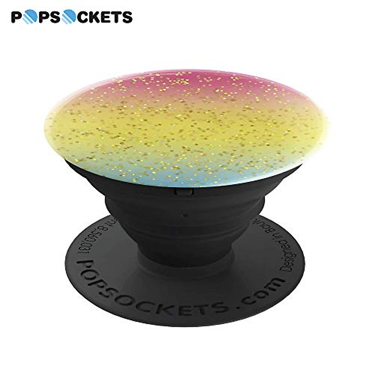 PopSockets: Collapsible Grip & Stand for Phones and Tablets - Glitter Rainbow Showers